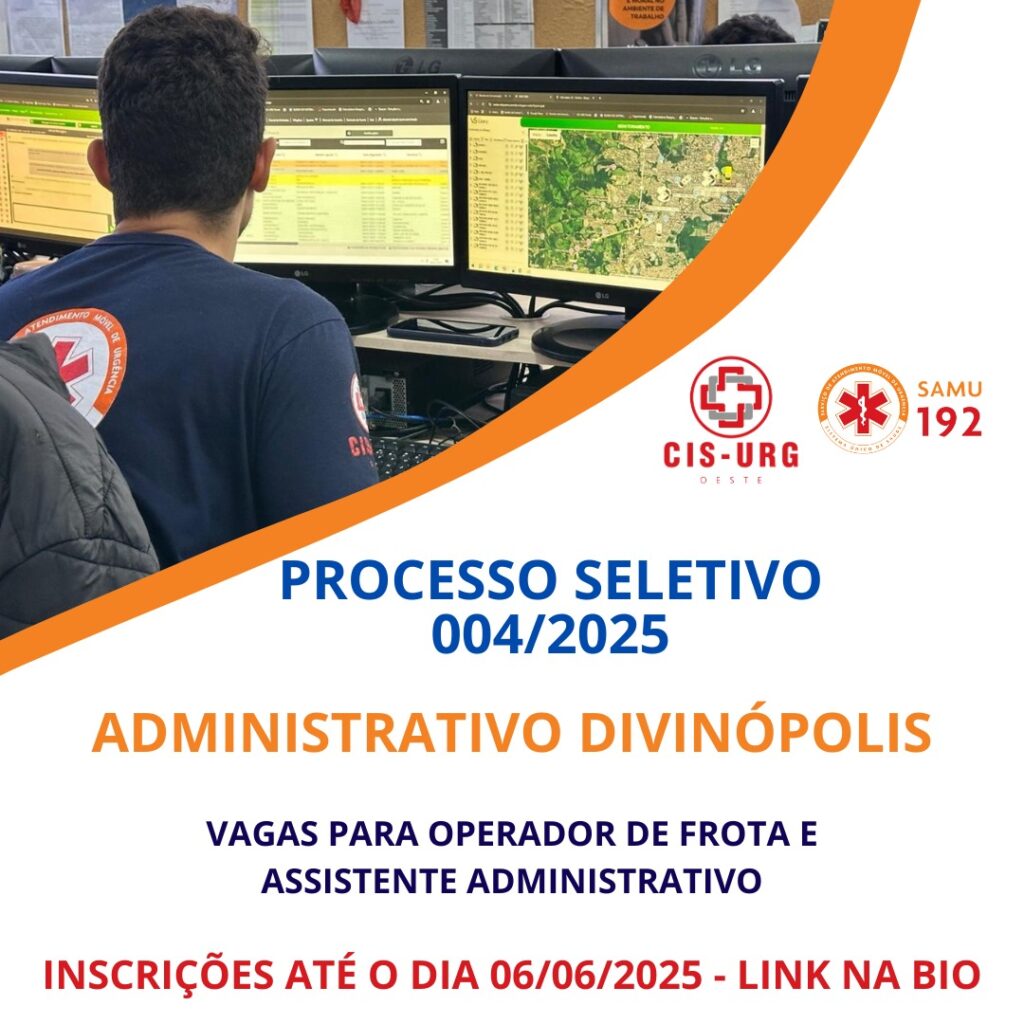 CIS-URG Oeste abre processo seletivo com vagas temporárias em Divinópolis e mais 23 cidades ...